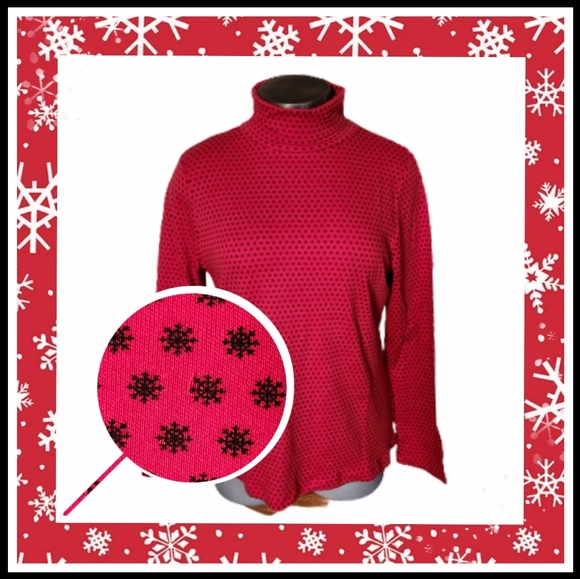 White Stag | Tops | Vintage White Stag Snowflake Turtleneck 2x 2w Nwt ...
